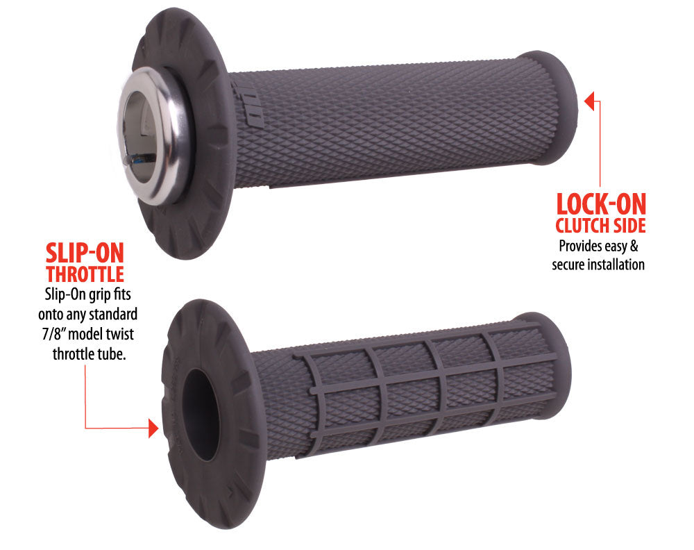 UNIVERSAL Lock-On Gripset: HALF-WAFFLE MX – ODI